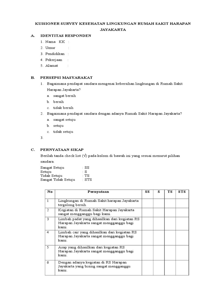 Dokumen.tips Contoh Kuisioner Survey Kesehatan Lingkungan Dan Sanitasi
