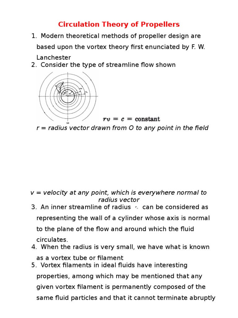 Circulation Theory | Vortices | Lift (Force)