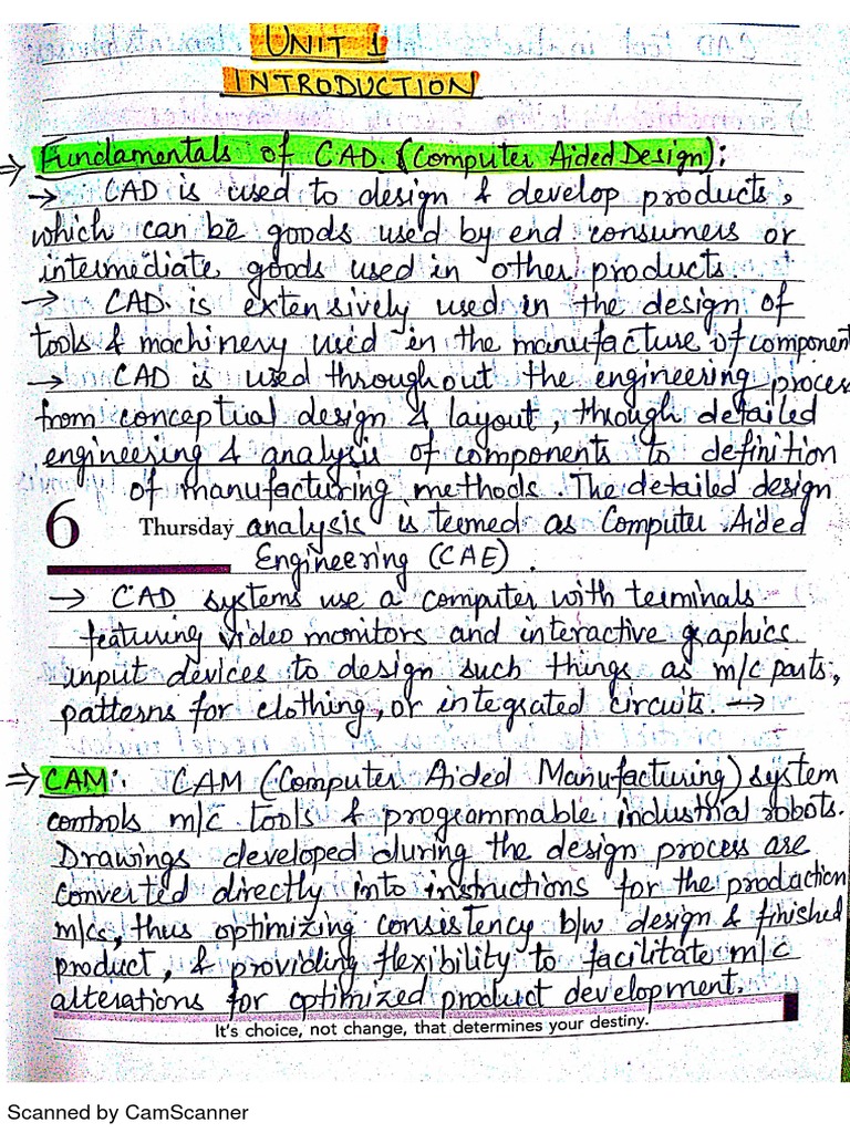 Unit 1 Cad | PDF
