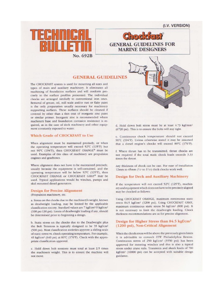 Chockfast Manual | PDF