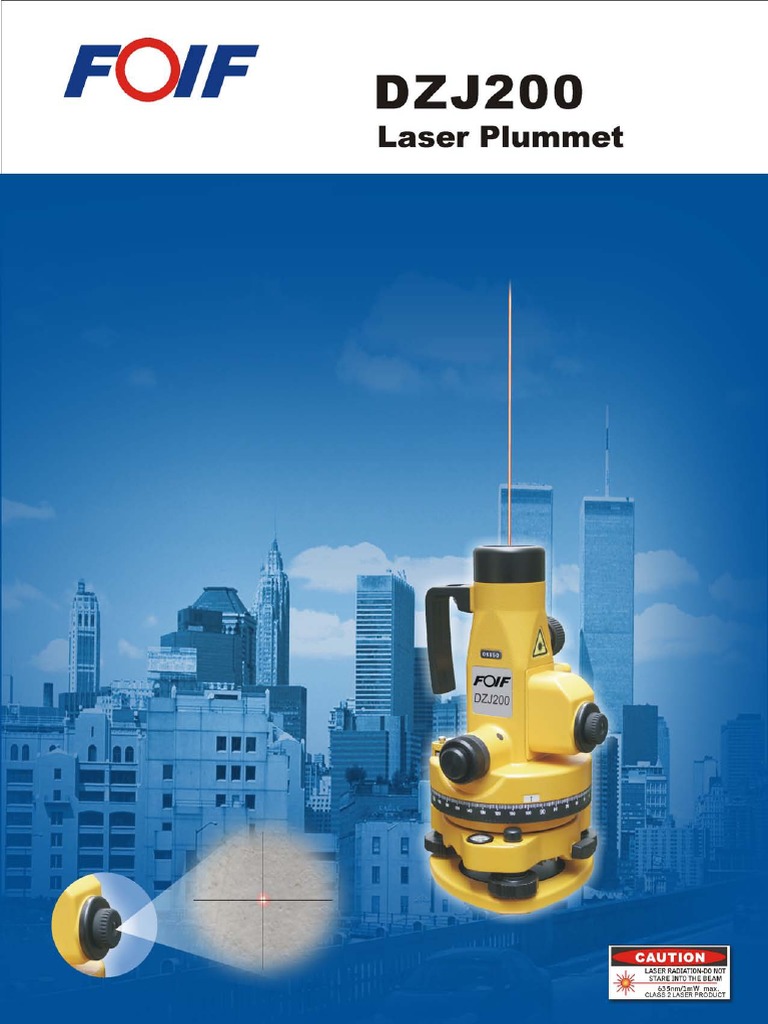 DZJ200 Laser Plummet EN PDF | PDF