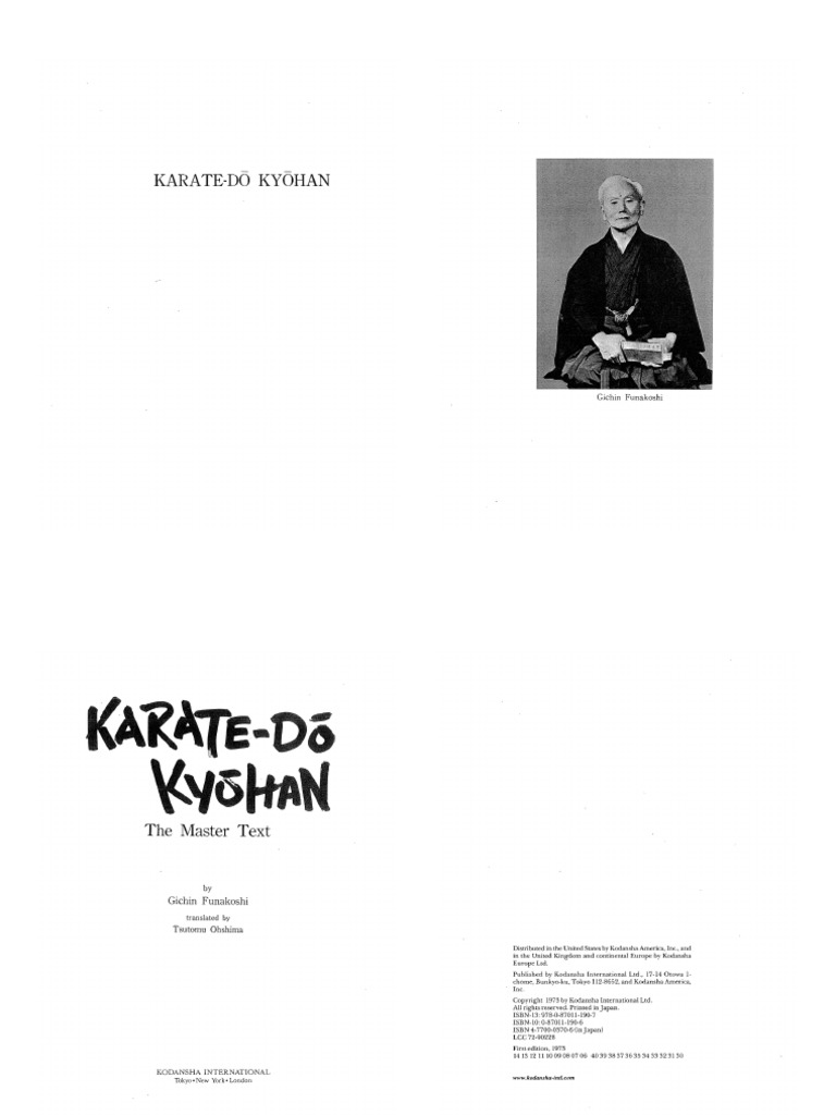 Karate-Do Kyohan - Gichin Funakoshi | PDF | Karate | Courage