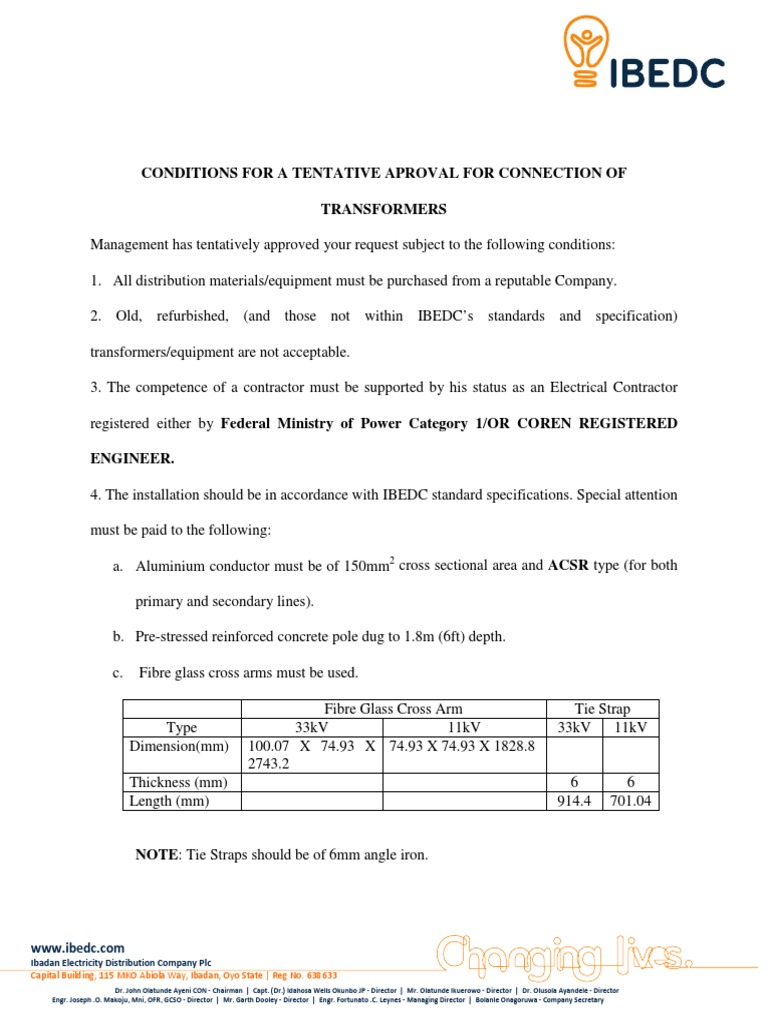 Distribution Transformer Specification | PDF | Transformer | Insulator ...