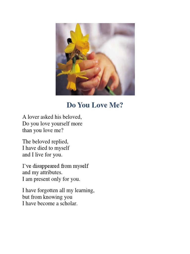 Do You Love Me | PDF