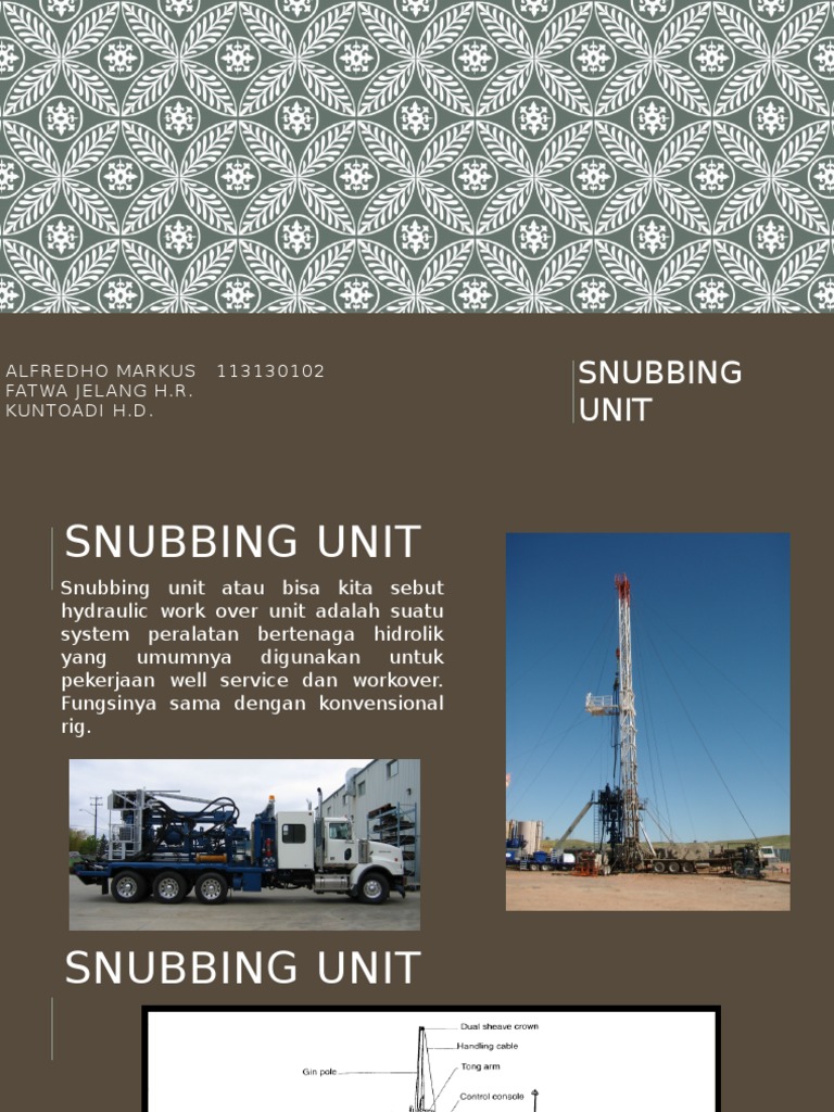 Snubbing Unit | PDF