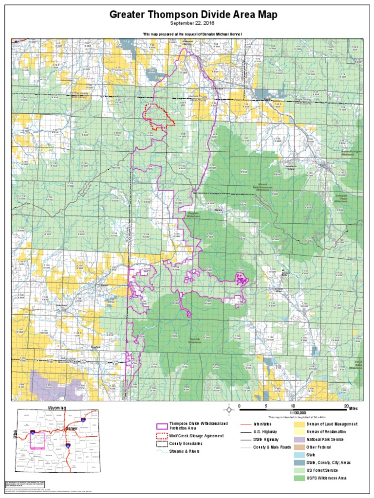 Greater Thompson Divide Map | PDF
