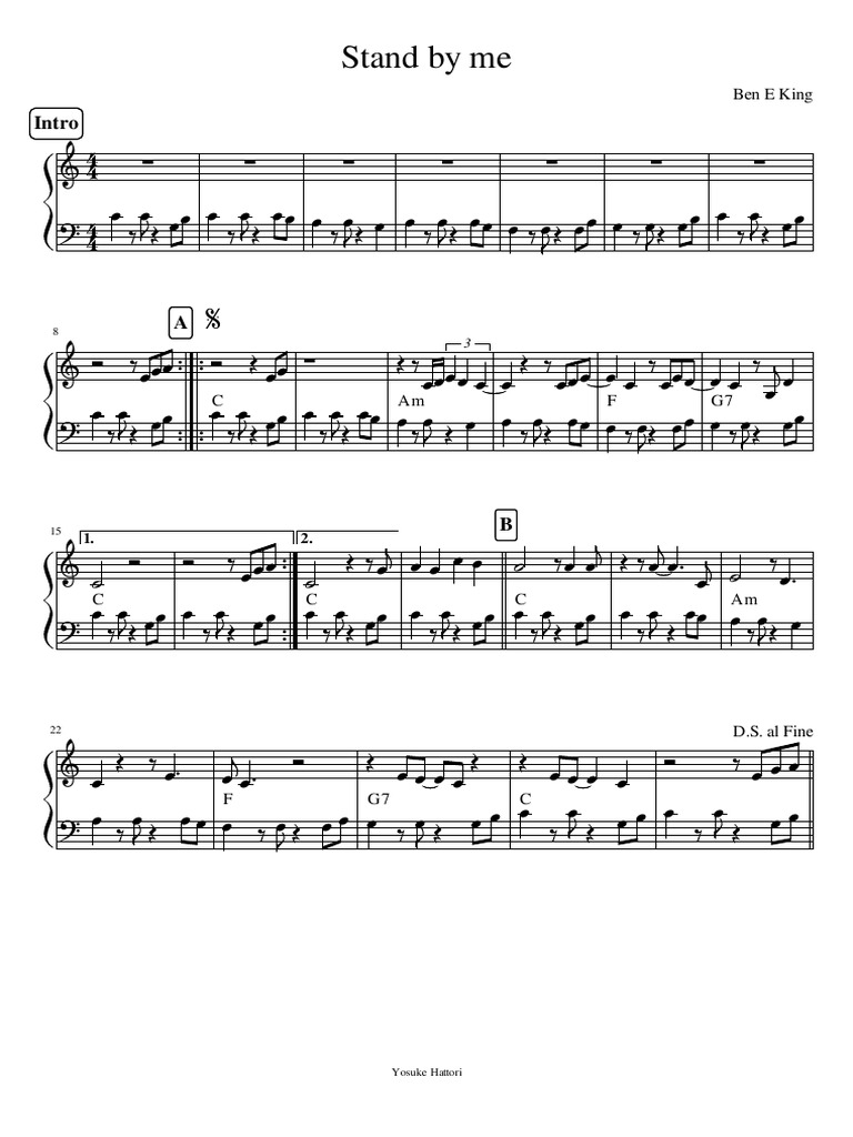 Stand - by - Me Sheet C | PDF