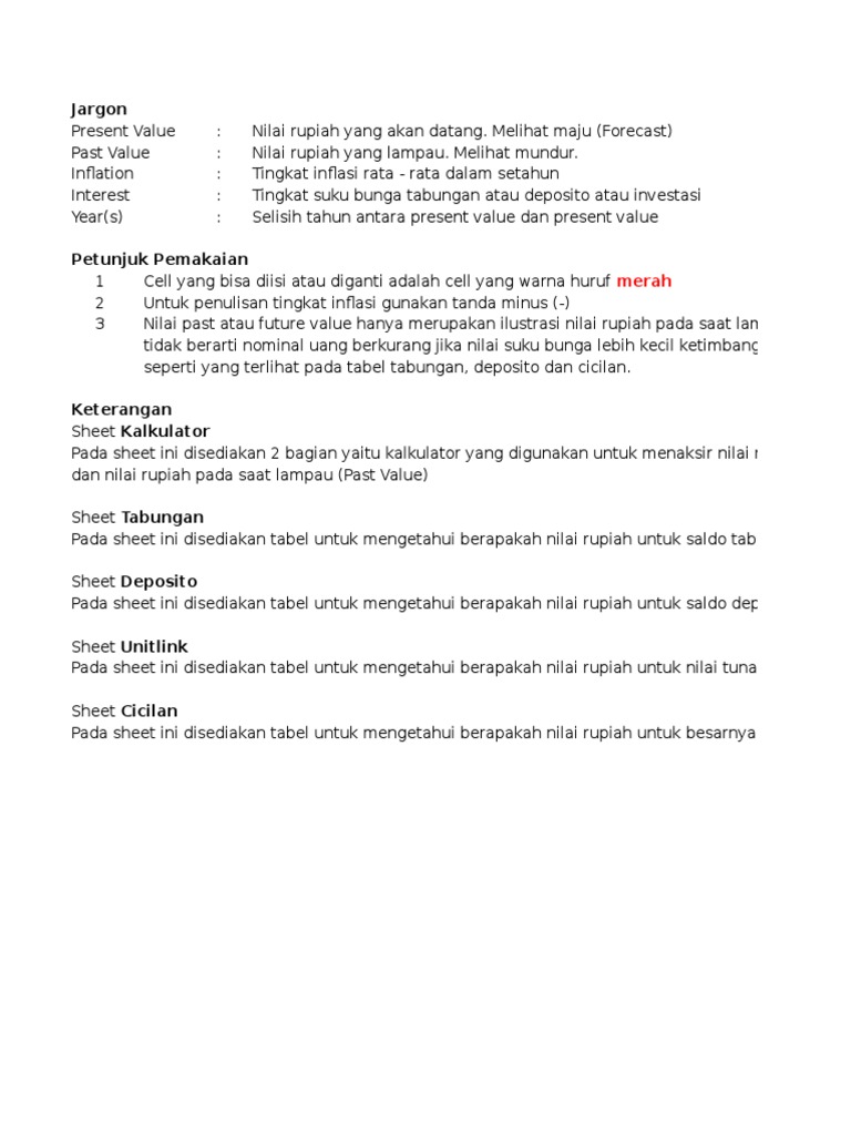 Rumus Present Value | PDF
