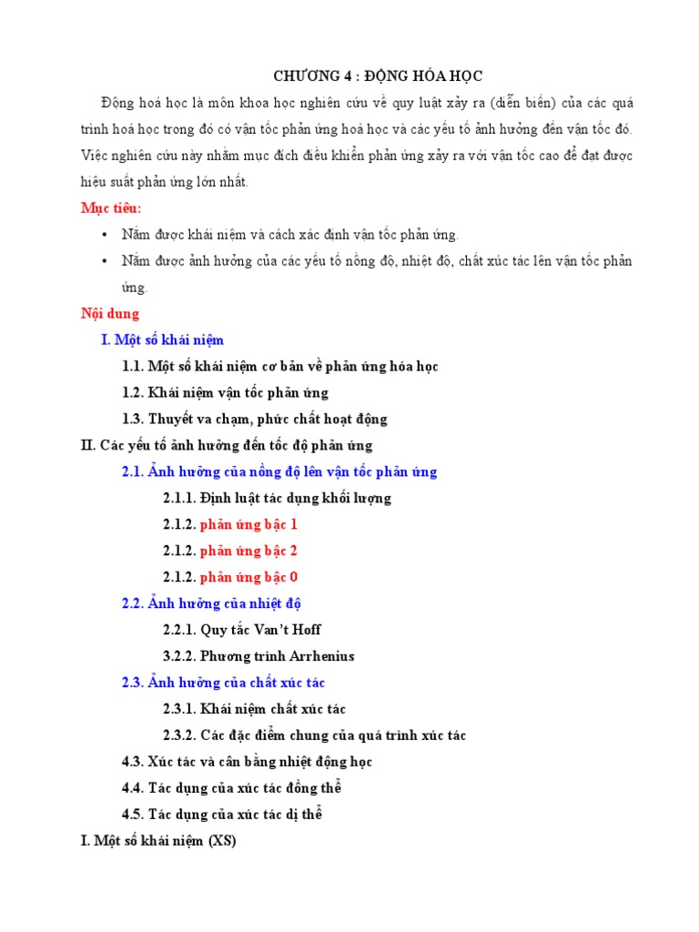 Dong Hoa Hoc - Chương 4-5 (DH SP HCM) | PDF