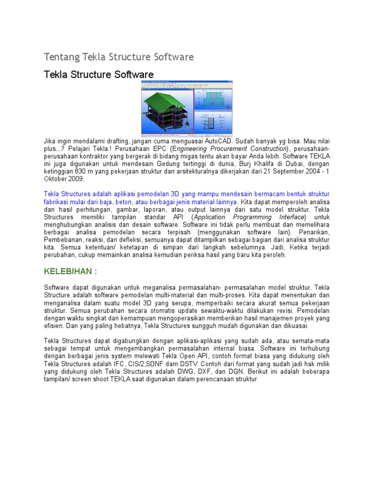 Tentang Tekla Structure Software | PDF