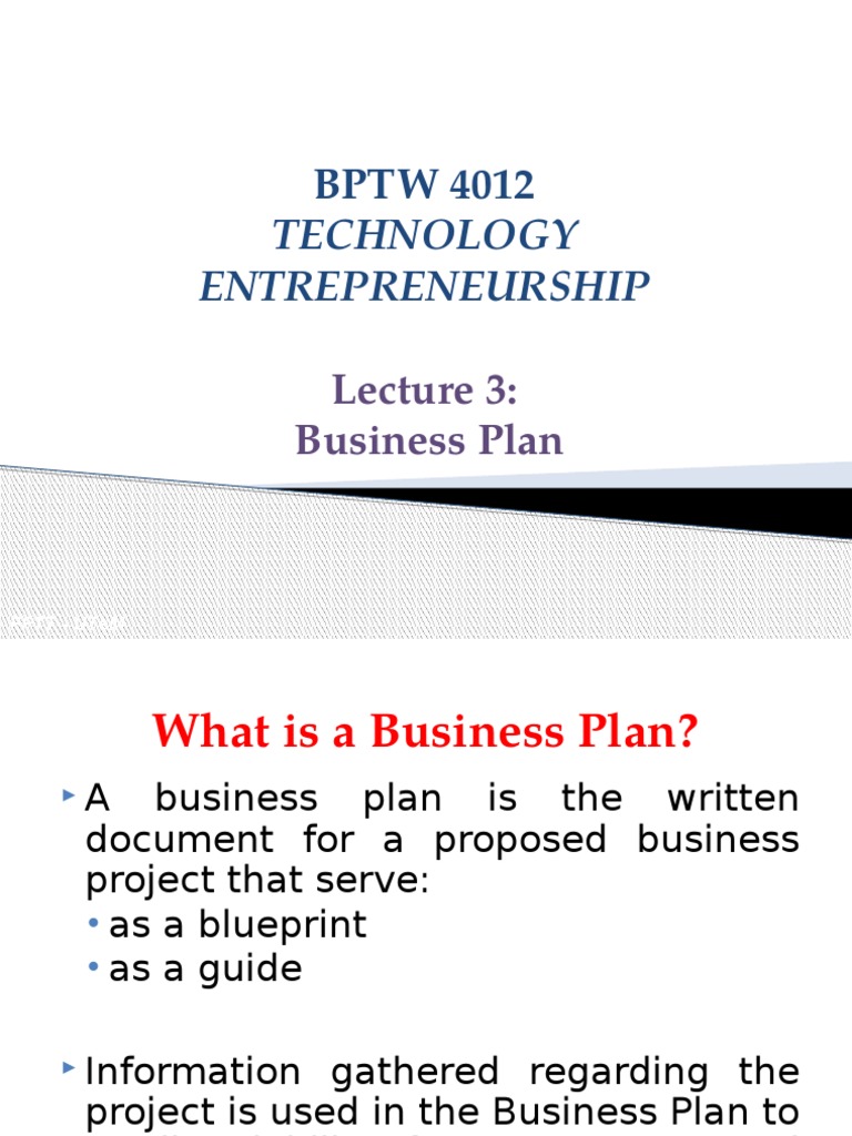 L3 - Business Plan | PDF | Business Plan | Venture Capital