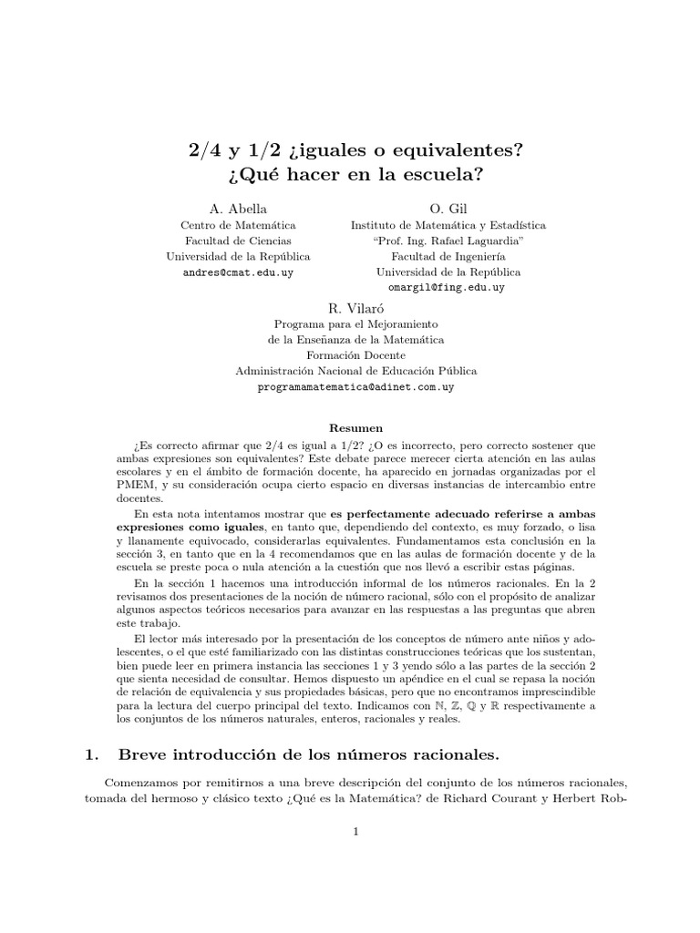 Un Medio Igual a Dos Cuartos | Número racional | Campo (Matemáticas ...