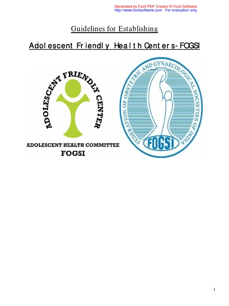Adolescent Health Guidelines FOGSI | PDF | Adolescence | Preventive ...