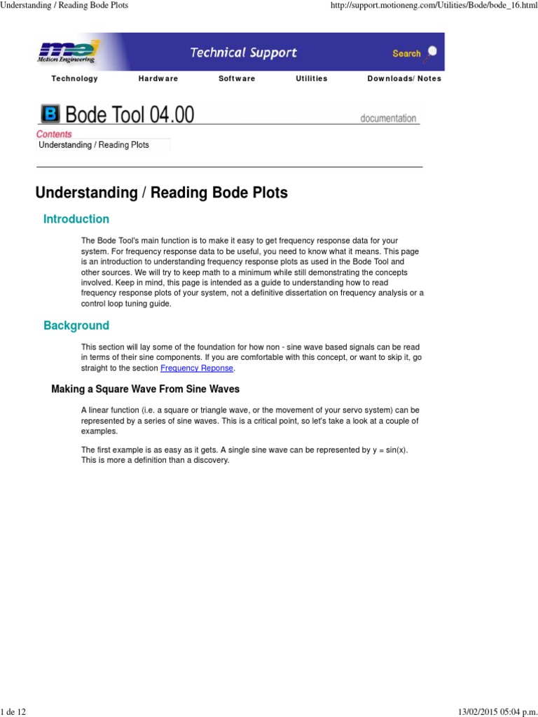 Understanding Reading Bode Plots | PDF | Control Theory | Bandwidth ...