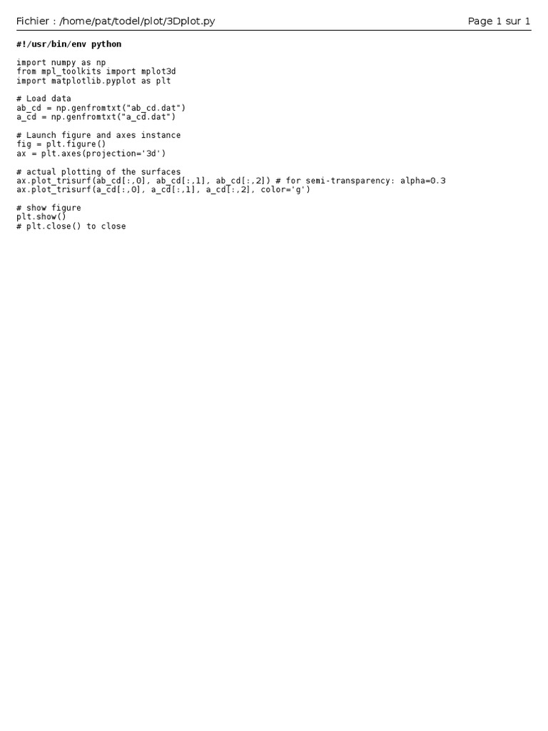 3dplot - Py and Some Plots As Well | PDF | Computers