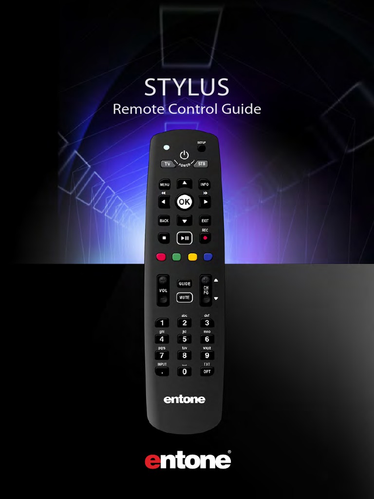 Stylus Remote Control Guide v1.1 | PDF | Menu (Computing) | Remote Control