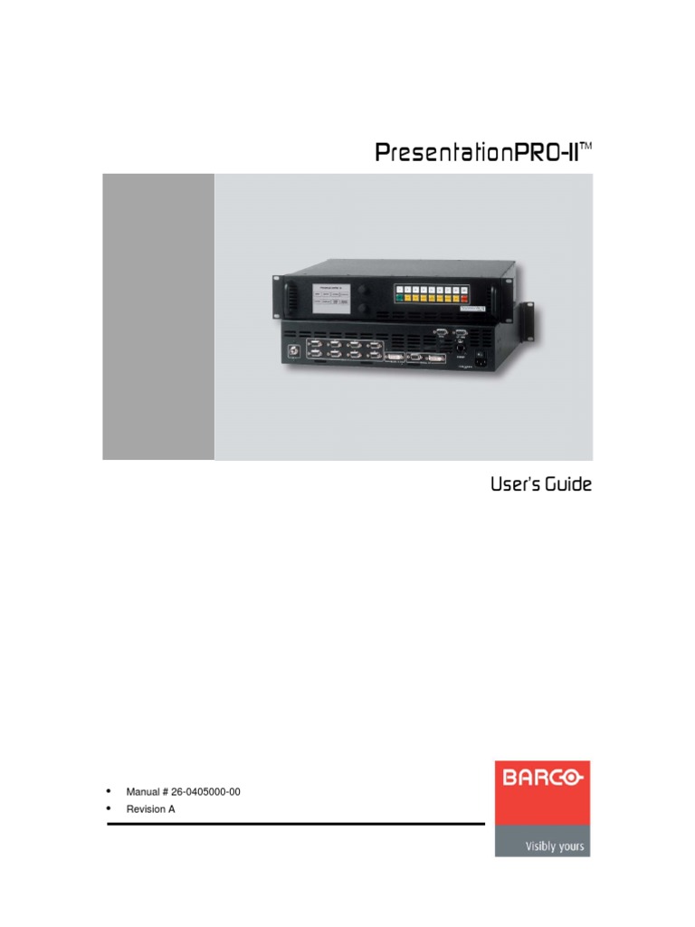 Folsom Presentation Pro-2 | PDF | High Definition Television | Display ...