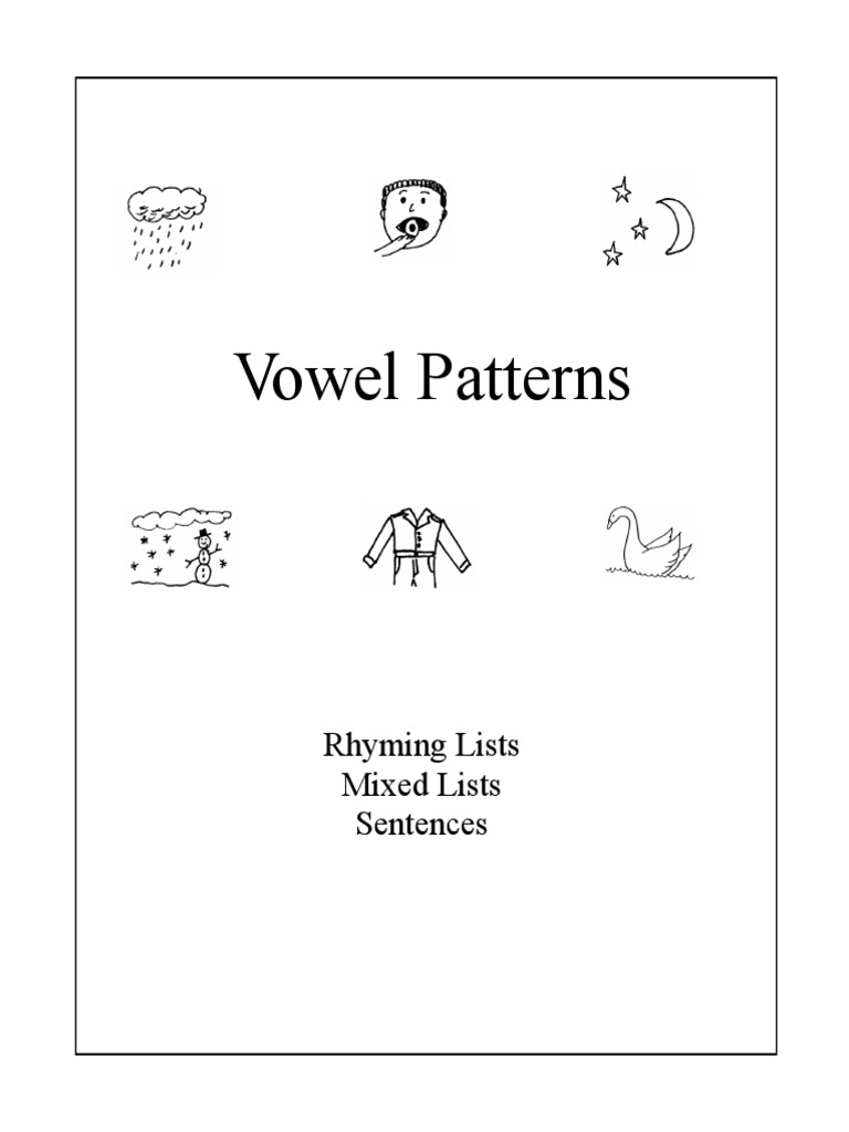 Vowelpatternsall PDF | PDF | Rhyme | Syllable