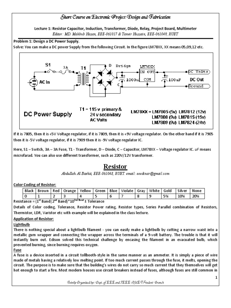 Lecture 1 Pdf Inductor Capacitor