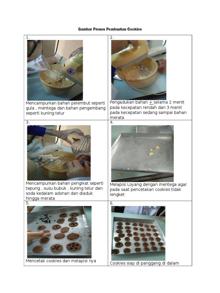 Gambar Proses Pembuatan Cookies | PDF