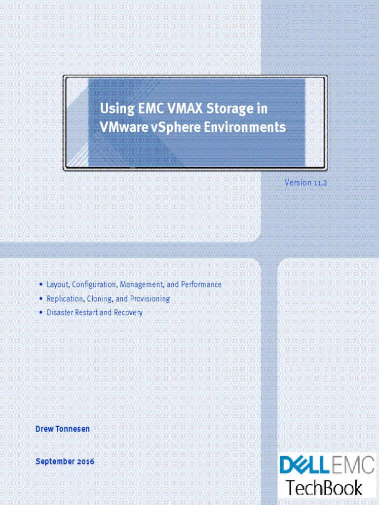 Docu33910 Using VMAX Storage in VMware VSphere Environments | PDF | V ...