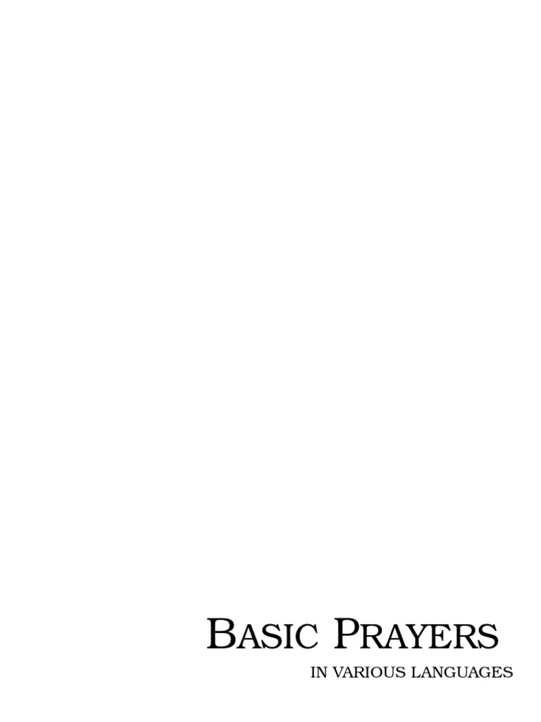 Basic Prayers | PDF | Mary, Mother Of Jesus | Mercy