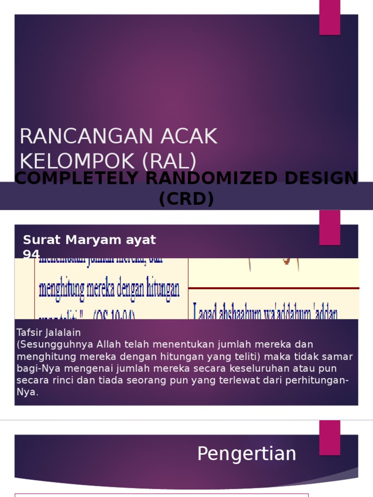 Rancangan Acak Lengkap | PDF
