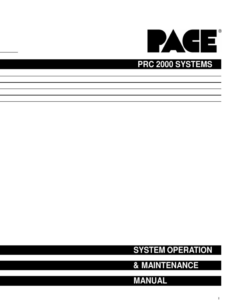 PRC2000 Operating Manual | PDF | Electrical Connector | Switch
