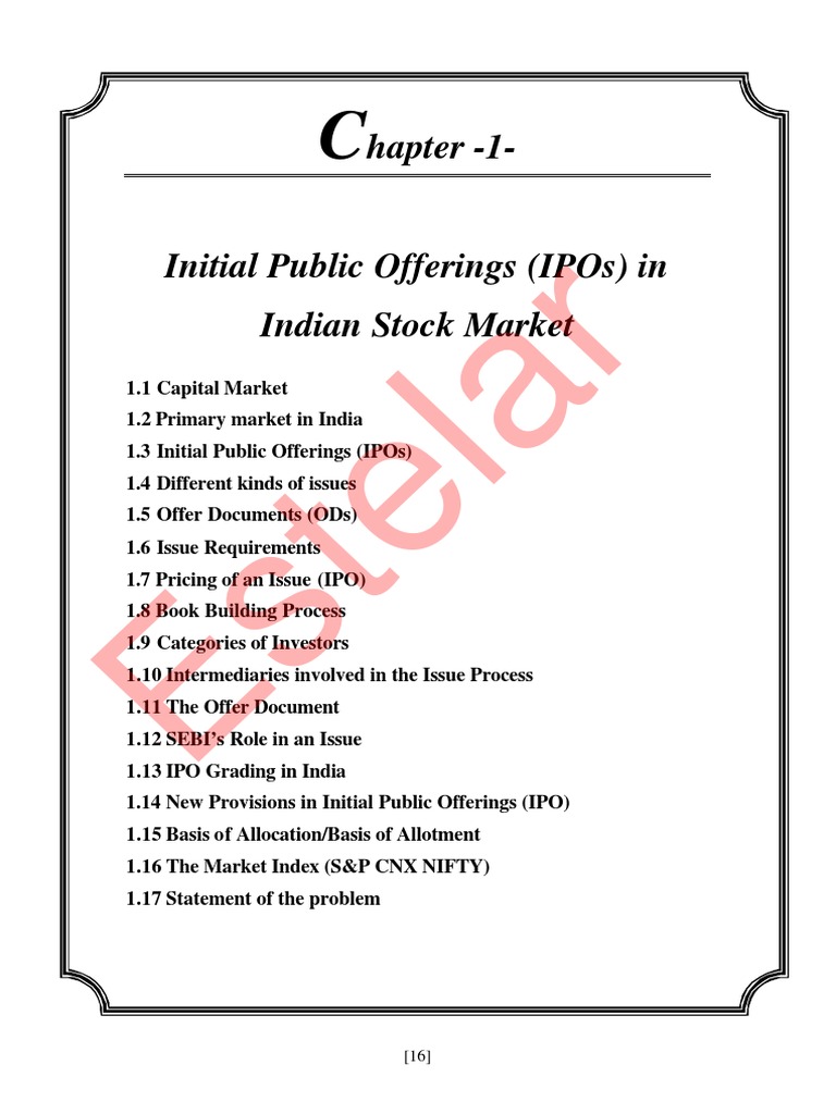 IPO Detailed | PDF | Financial Markets | Initial Public Offering