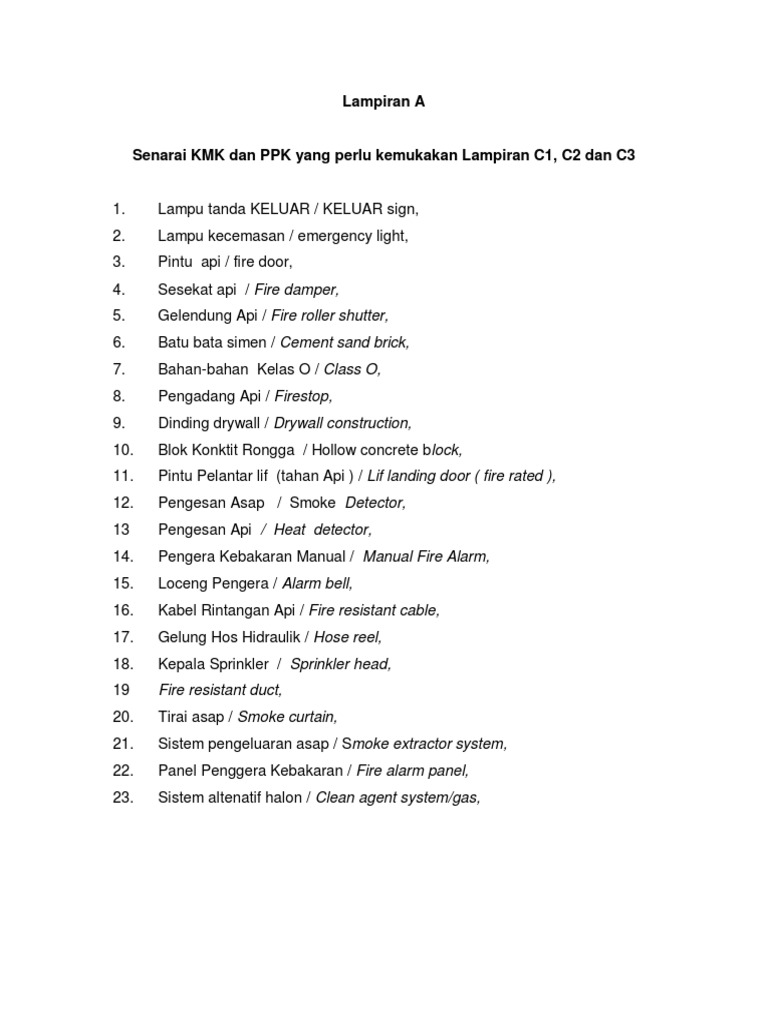 C1 C2 C3 List PDF | PDF