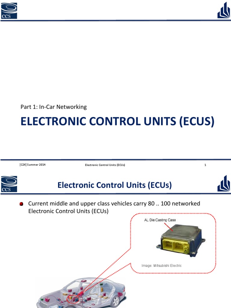 Electronic Control Units Ecus Part 1 In Car Networking Pdf