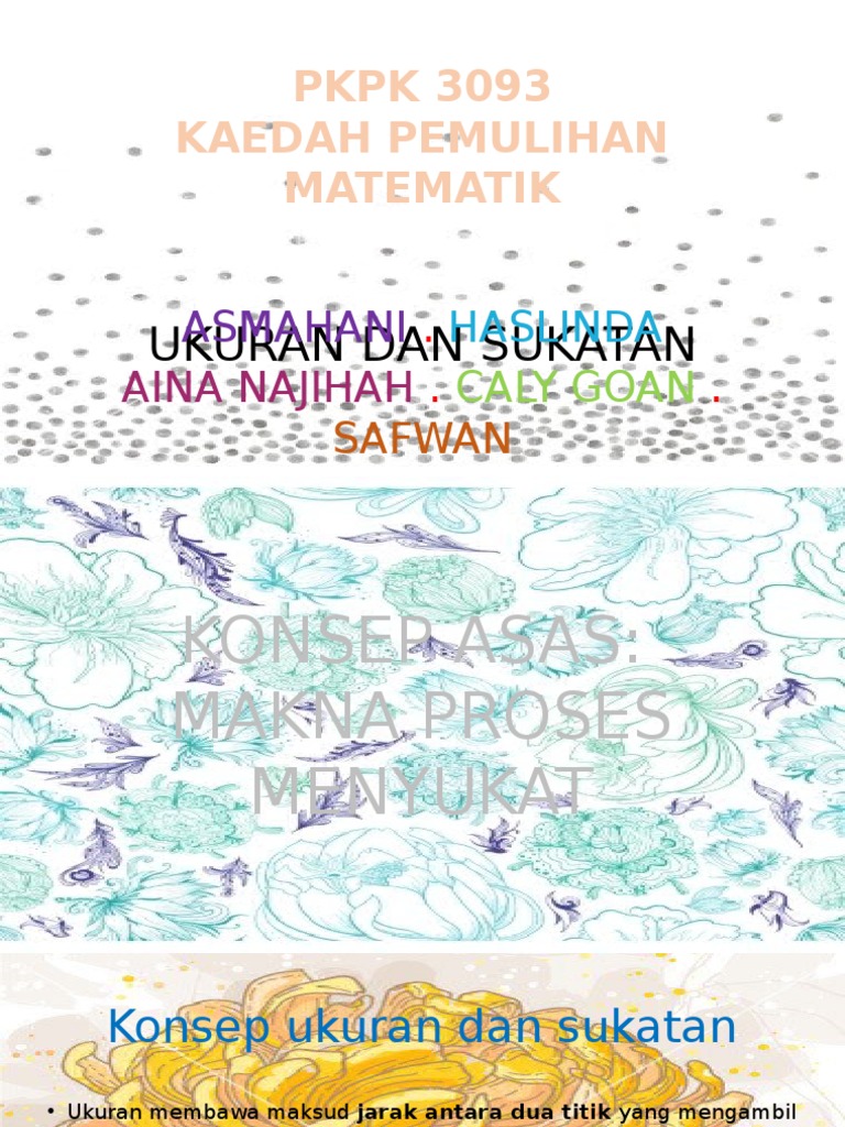 Kumpulan 3 - Ukuran Dan Sukatan | PDF