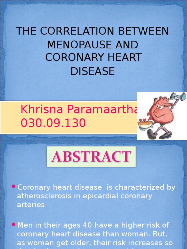 Menopause & Heart Disease Risks | PDF | Coronary Artery Disease | Heart