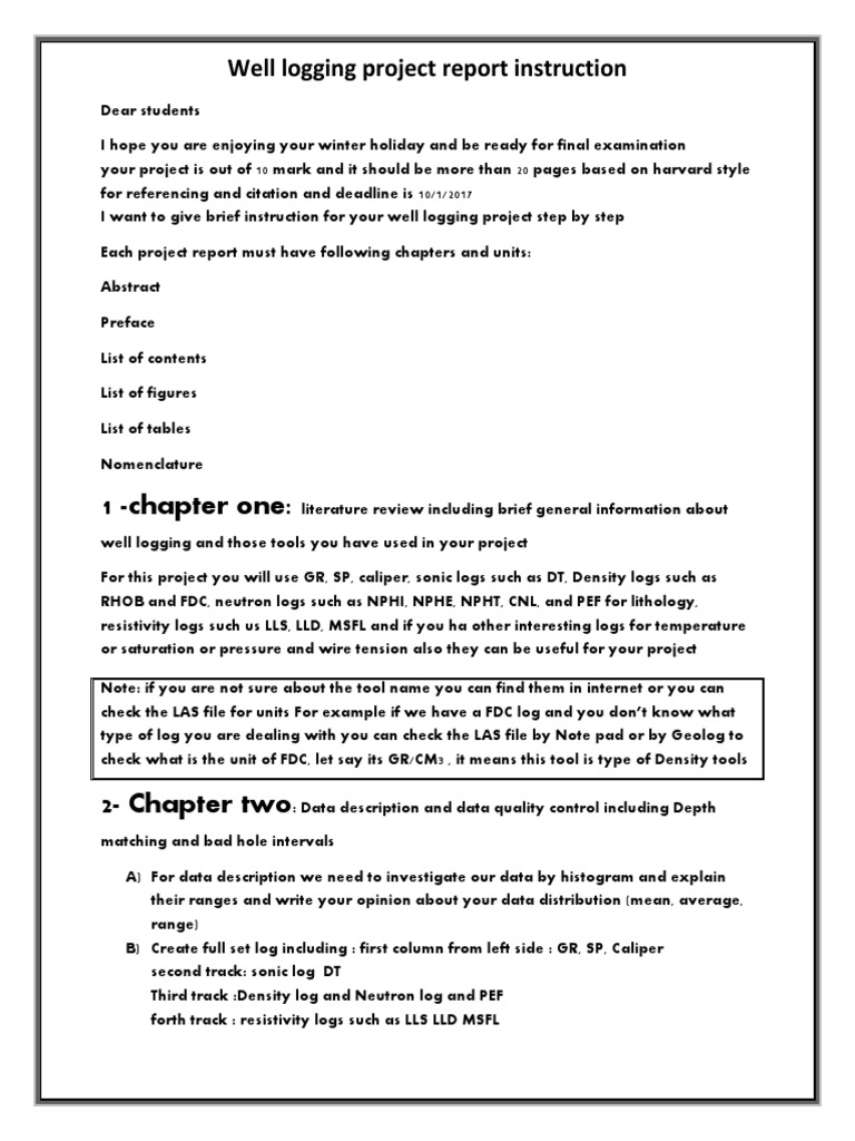 A Comprehensive Guide to Conducting a Successful Well Logging Project ...