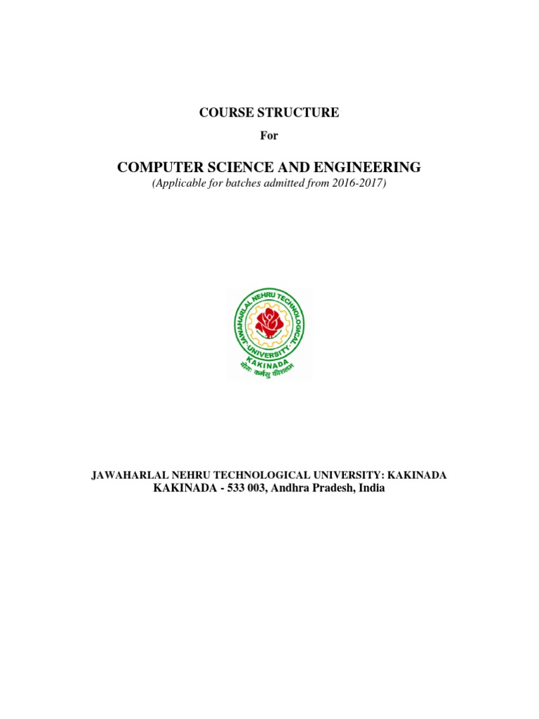 Computer Science and Engineering: Course Structure | Download Free PDF ...