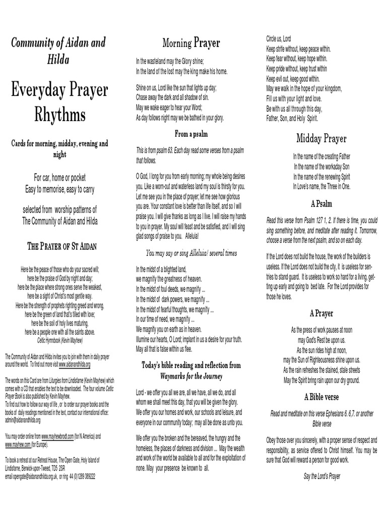 Pray Daily With The Community | PDF | Psalms | Prayer