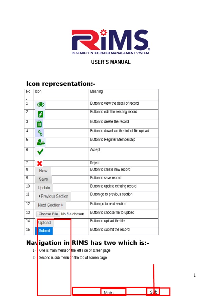 User Manual Rims | PDF | User (Computing) | Citation