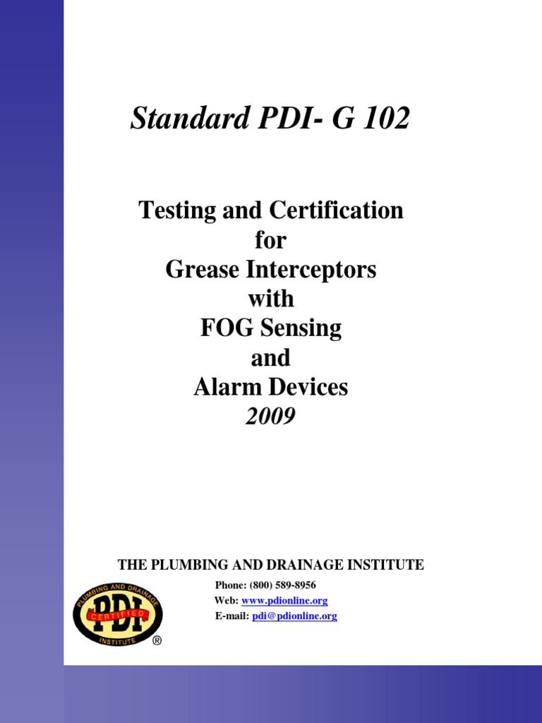 Standard PDI G102 | PDF | Plumbing | Engineering