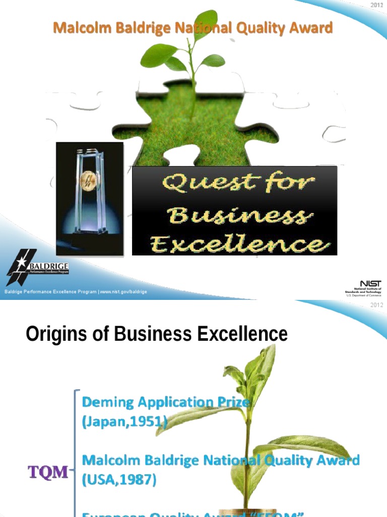 Malcolm Baldrige National Quality Award | PDF | Strategic Management ...