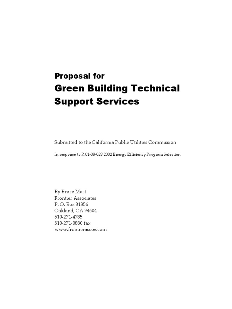 Green Building Proposal | PDF | Green Building | Efficient Energy Use