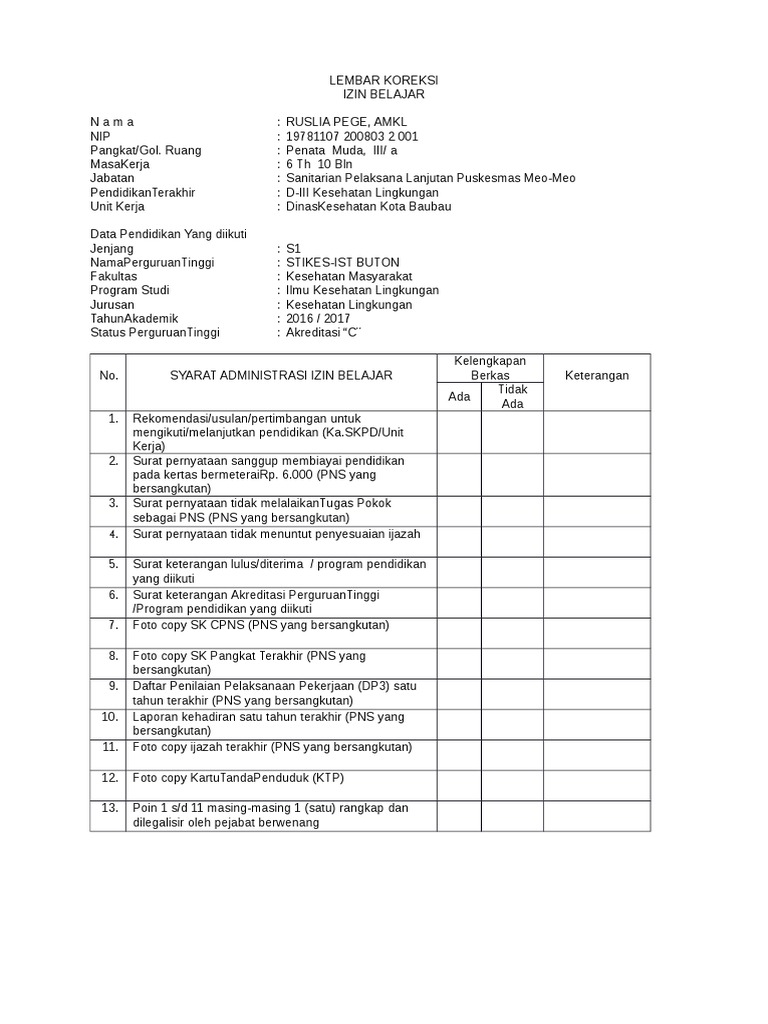 Lembar Koreksi | PDF