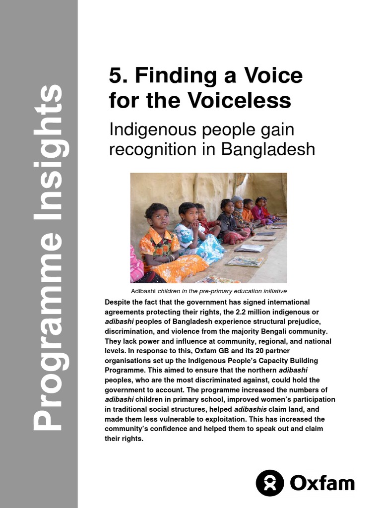 Finding A Voice For The Voiceless: Indigenous People Gain Recognition ...