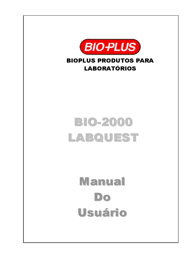 Manual Bio 2000 Labquest | PDF