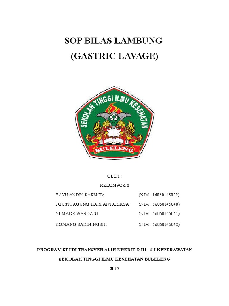 Sop Bilas Lambung | PDF