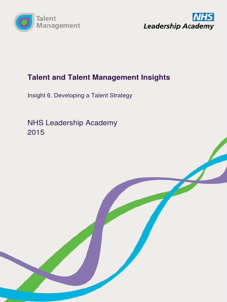 NHS Talent Strategy Development Guide | PDF | Employee Retention ...
