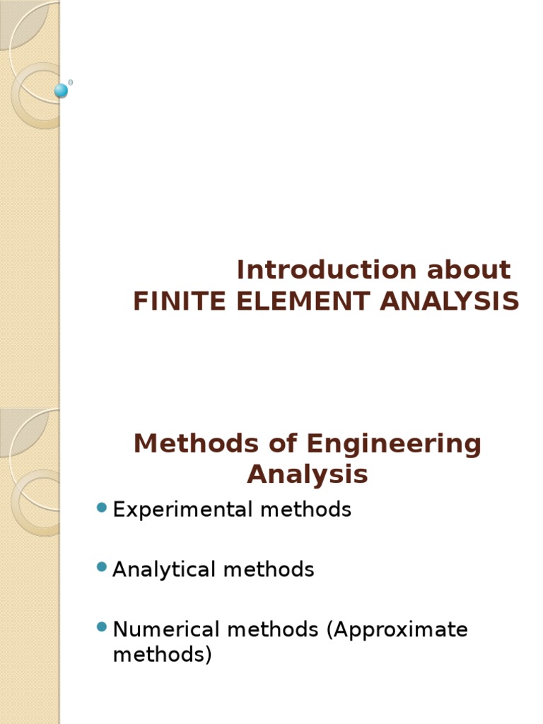 Introduction About Finite Element Analysis | PDF | Finite Element Method | Matrix (Mathematics)