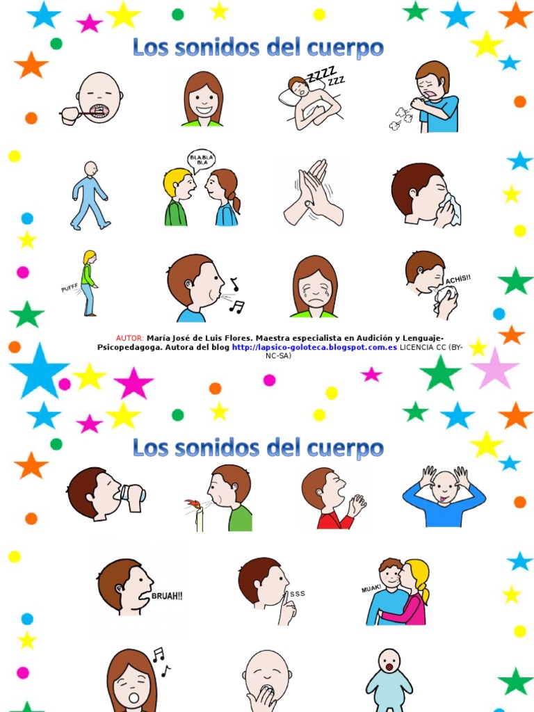 Bingo Sonidos Los Sonidos Del Cuerpo Pdf