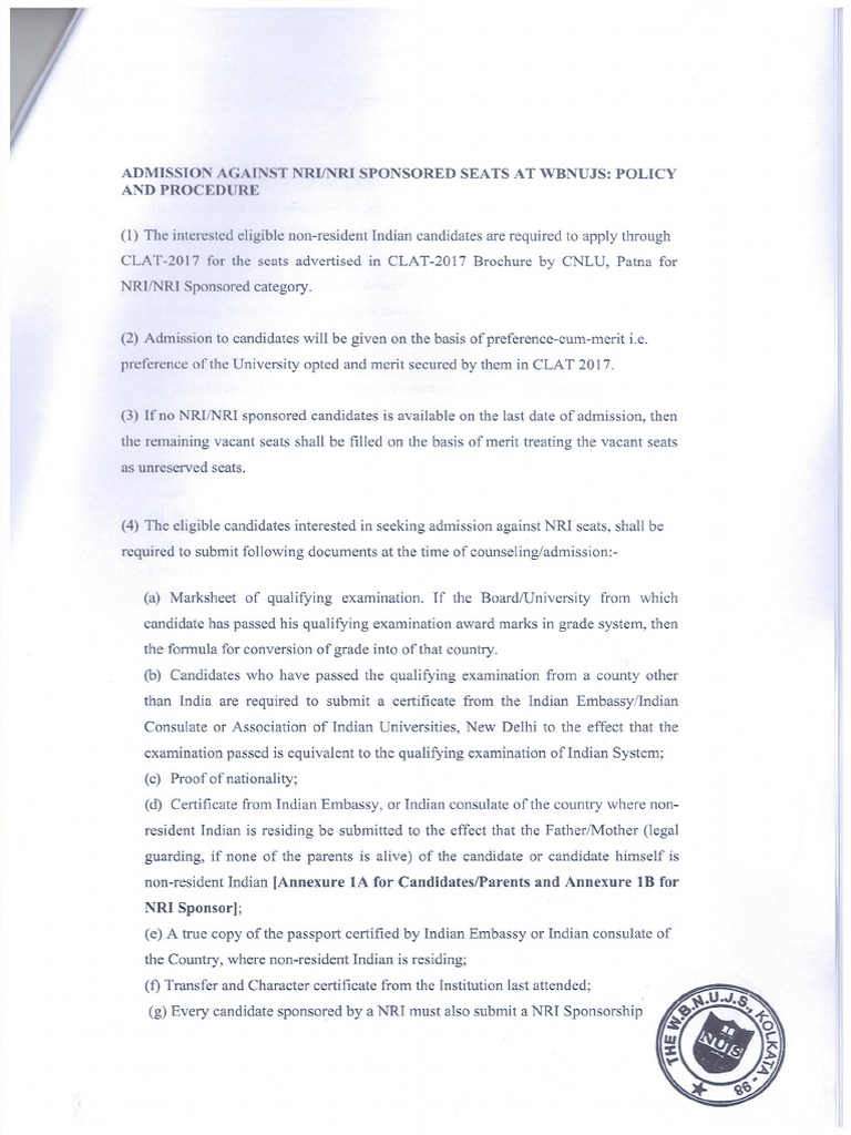 Nujs Nri Forms Formats | PDF