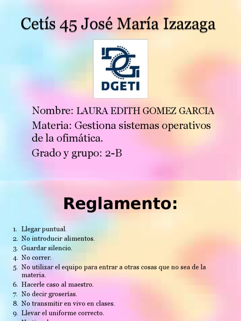 Cetís 45 José María Izazaga | PDF