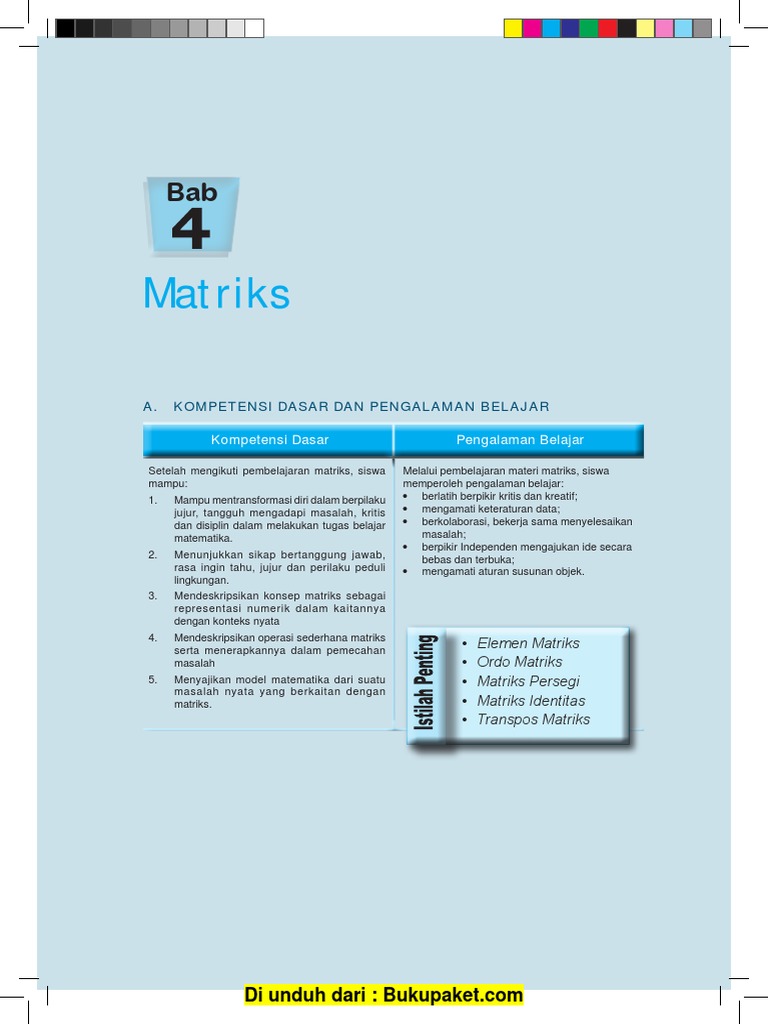 Materi Matriks | PDF